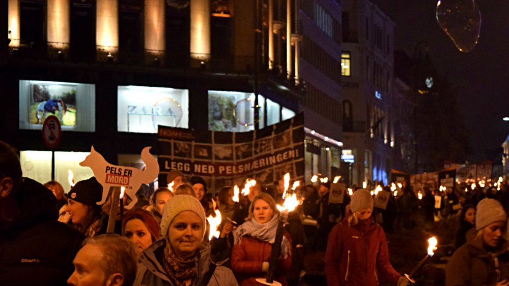 PHOTOS: Europe's Largest-Ever Anti-Fur Protest Takes Over Oslo