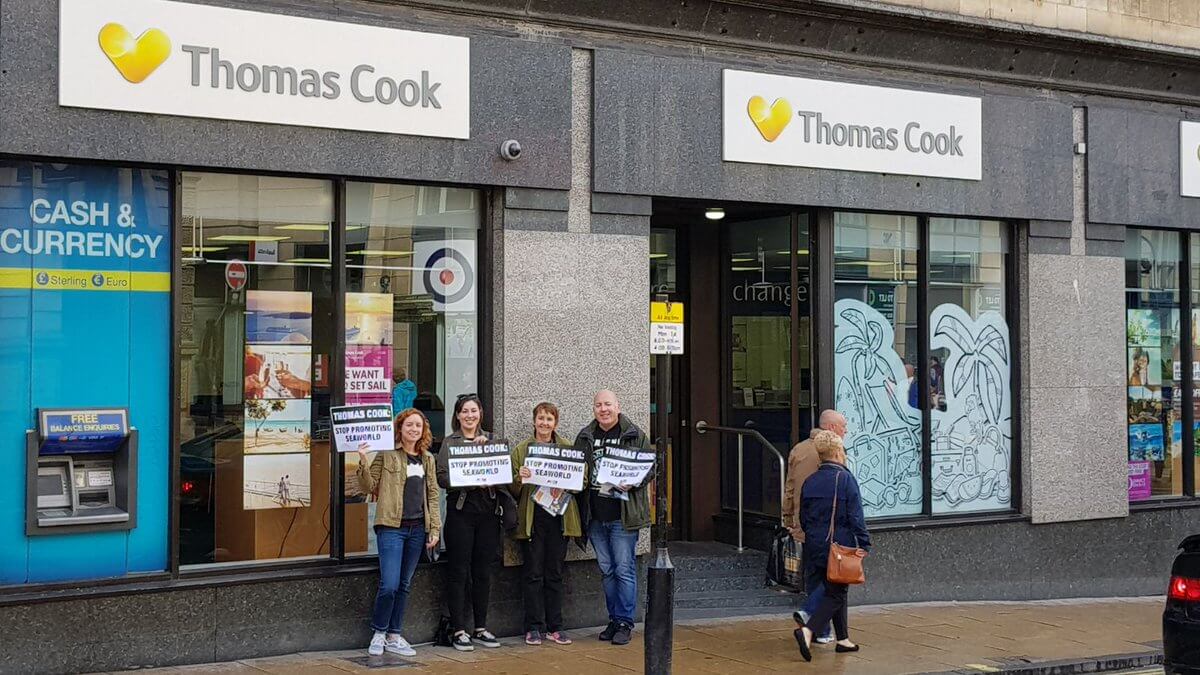 Day of Action! Local Activists Demonstrate Outside Thomas Cook Stores ...