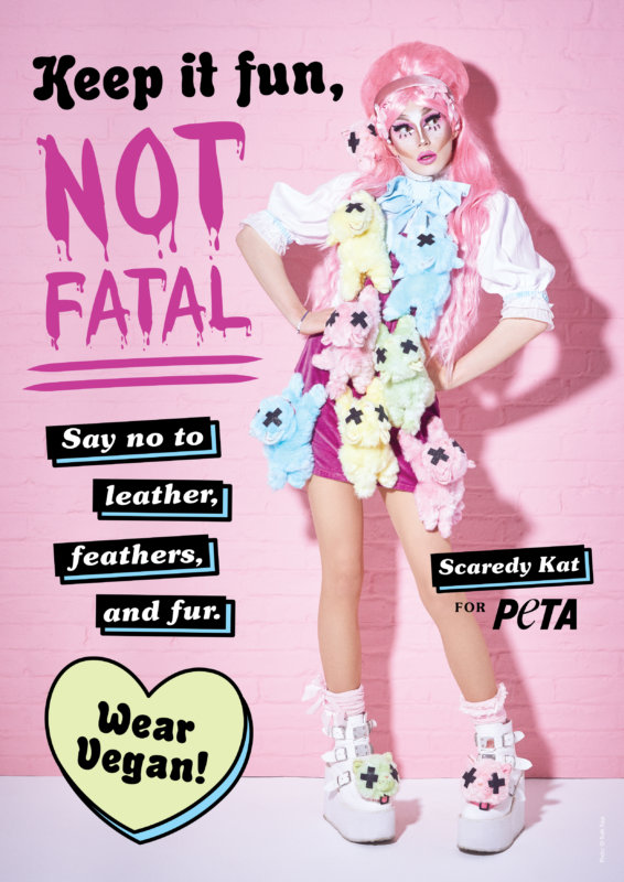 'Feline' Good: 'Drag Race' Star Scaredy Kat Keeps Paws Off Cruel Fashion