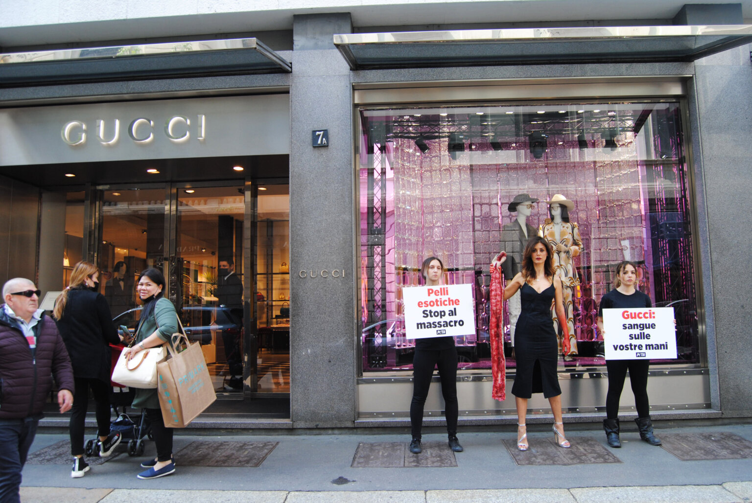 PETA Slams Gucci’s Exotic Skins Accessories in ‘Bloody’ Protest