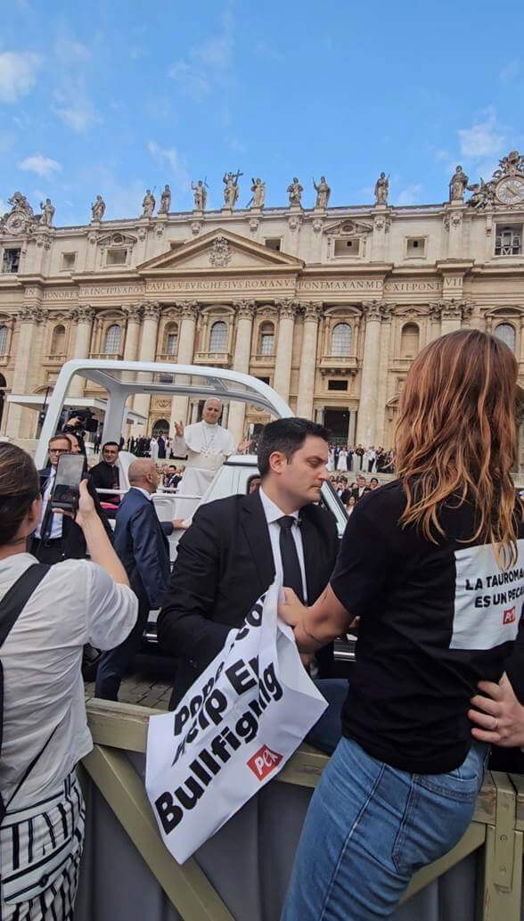 Vatican Disruption: Dramatic Moment PETA Activists Ambushed After ...